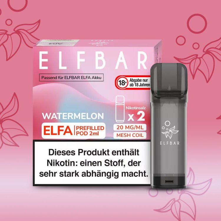 ELFA Pods by Elfbar Nikotinfrei - Watermelon (2er Packung) – Shisha ...